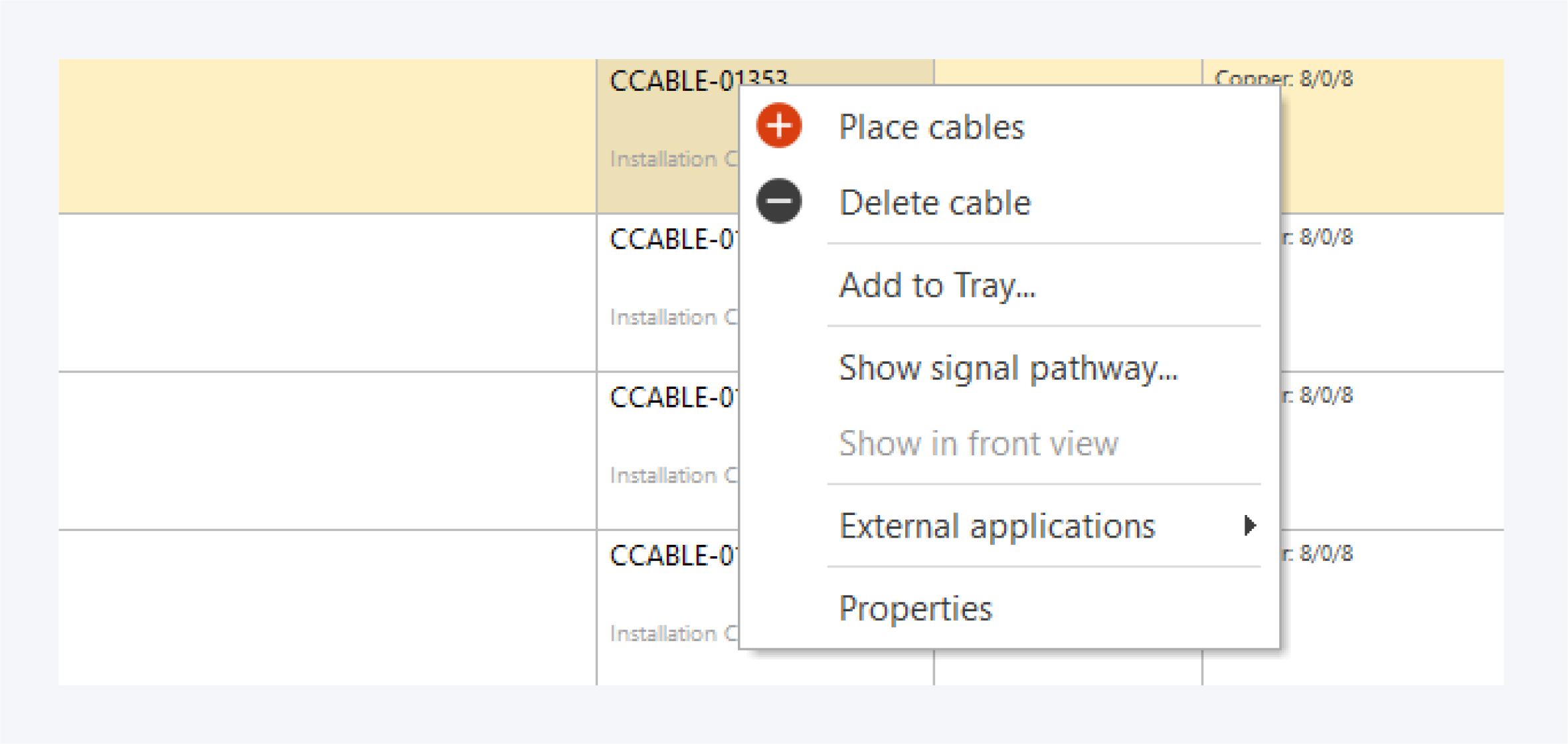Cable Based Connection Overview