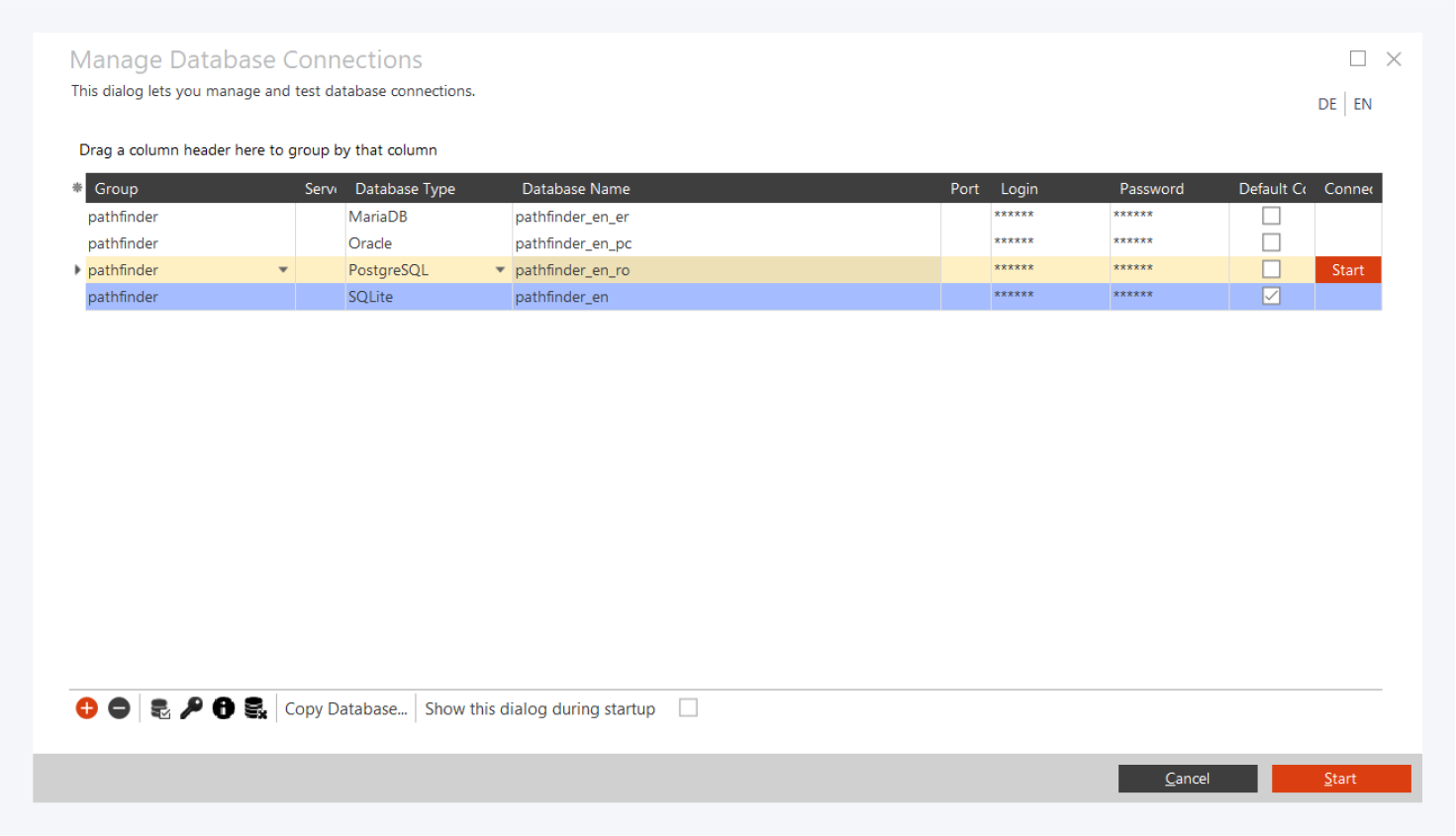 Connecting Pathfinder to Oracle