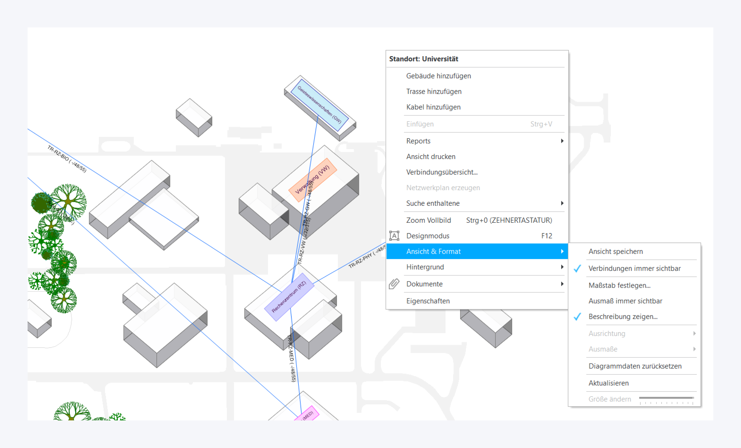 Layout und Hintergrund