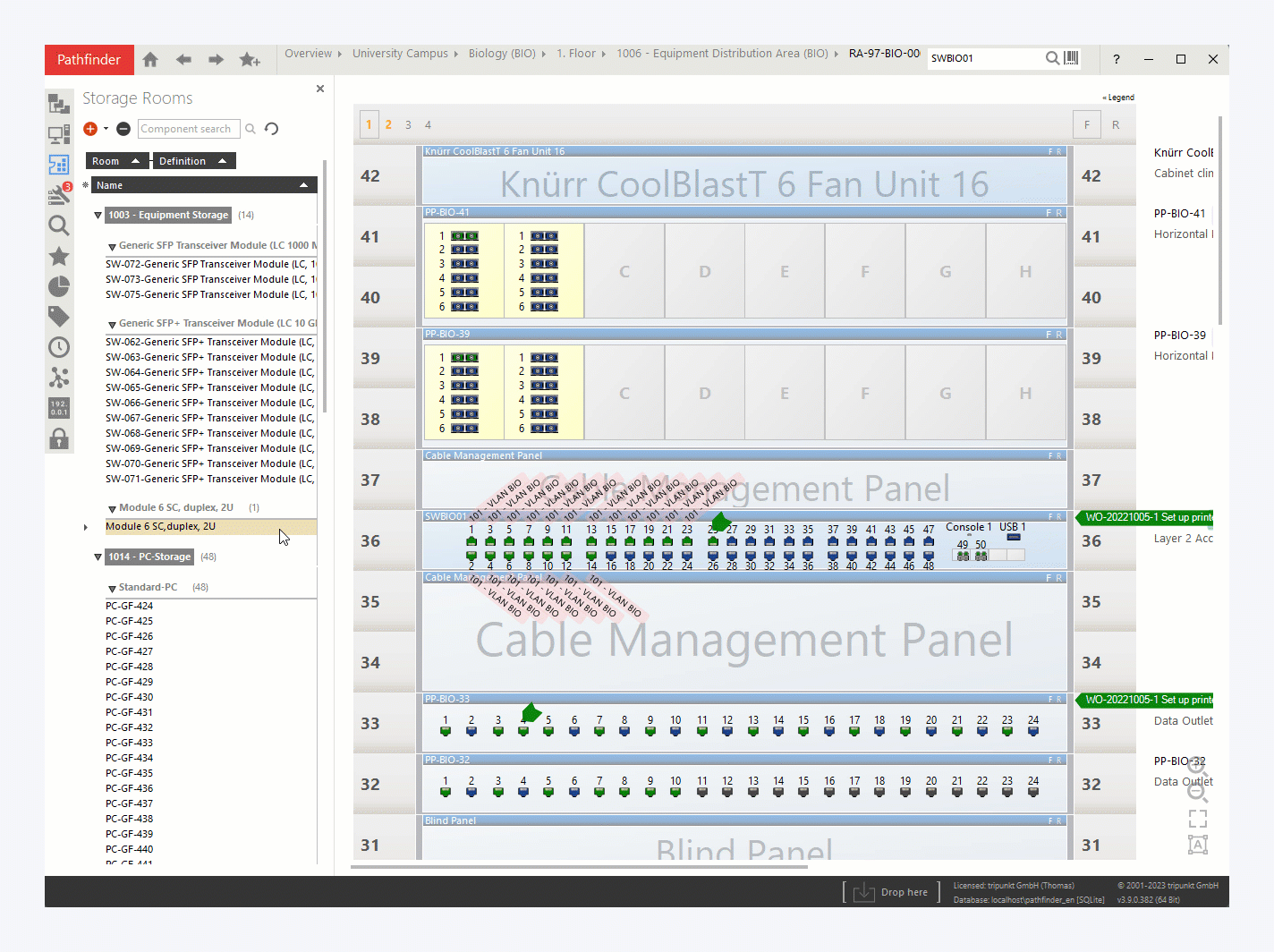 Inventory Management with Storage Rooms